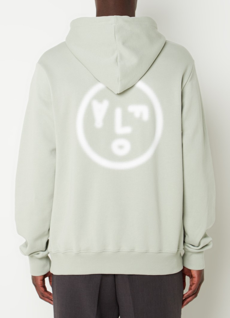 OLAF Hoodie met logo- en backprint • Lindegroen • de Bijenkorf