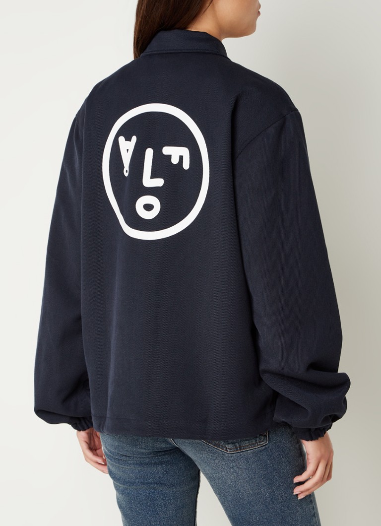 OLAF Jack met trekkoord en logo- en backprint • Blauw • de Bijenkorf