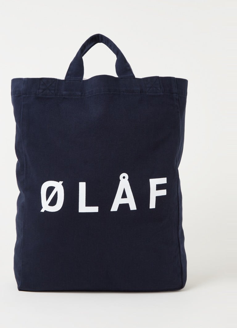 OLAF Shopper met logo • Donkerblauw • de Bijenkorf