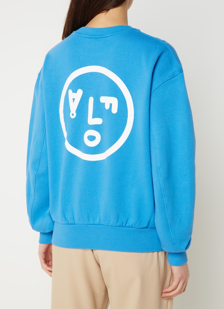 OLAF Sweater met logo- en backprint • Blauw • de Bijenkorf