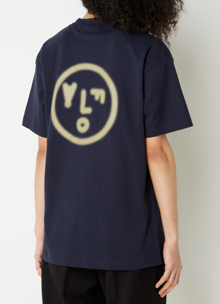 OLAF T-shirt met logo- en backprint • Donkerblauw • de Bijenkorf