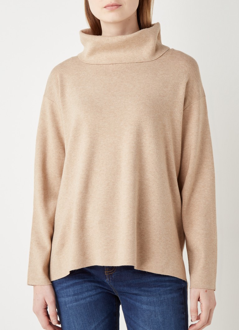 OPUS Punar fijngebreide coltrui met stretch • Beige • de Bijenkorf OPUS Punar fijngebreide coltrui met stretch • Beige • de Bijenkorf