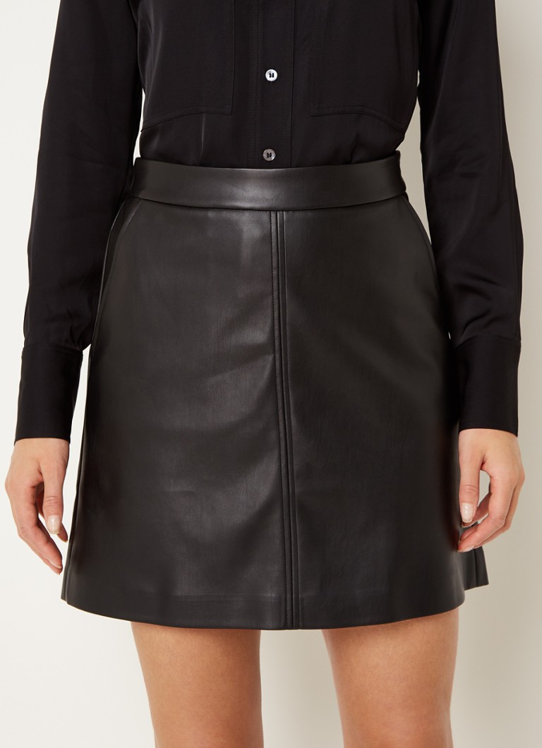 OPUS Resina mini rok van imitatieleer • Steenrood • de Bijenkorf