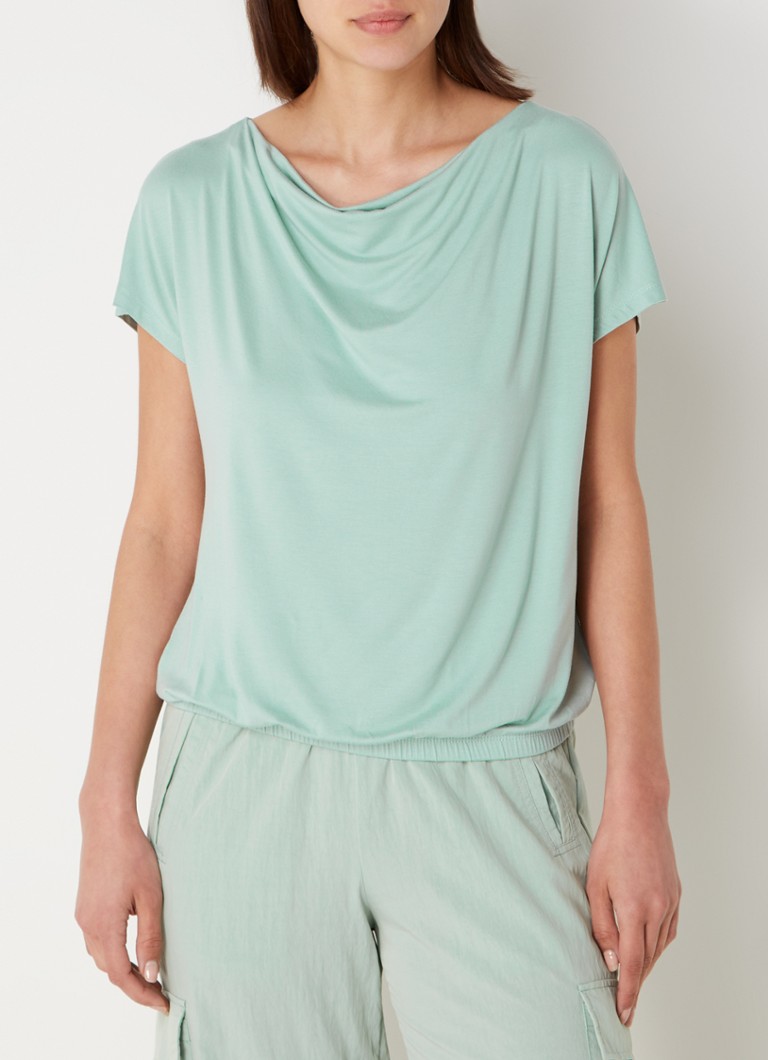 OPUS Sasser top met stretch • Mint • de Bijenkorf