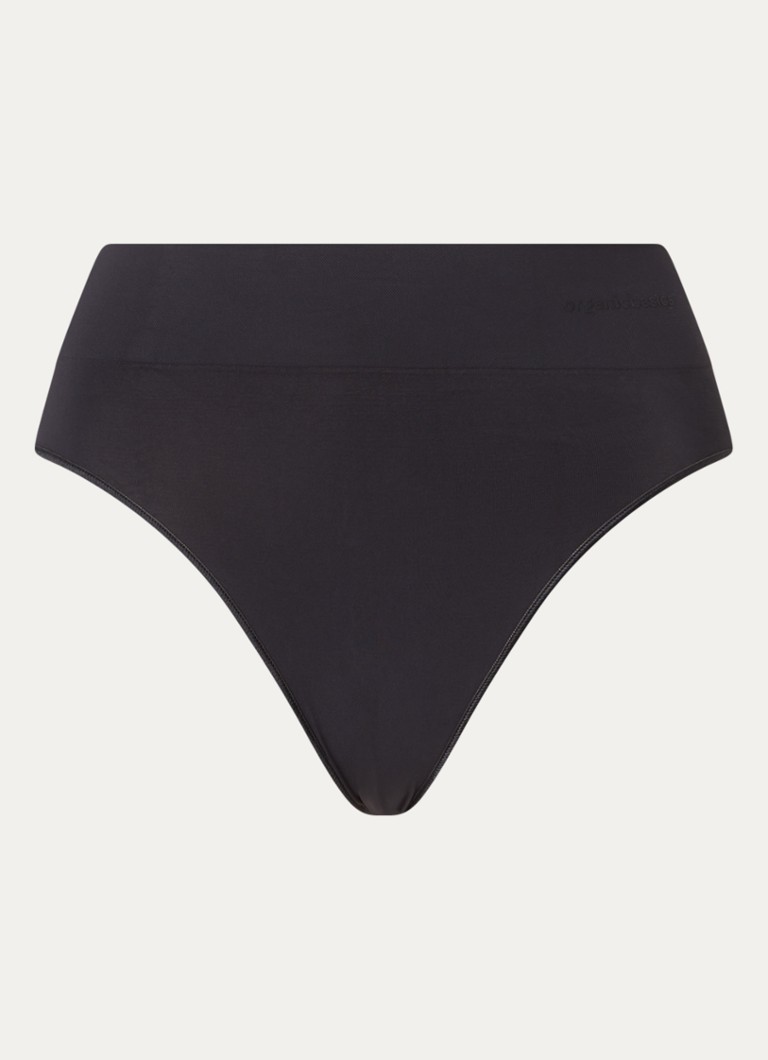 Organic Basics Invisible Hi-Leg slip met stretch • Zwart • de Bijenkorf