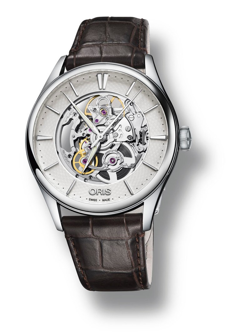 Oris Artelier Skeleton horloge • Zwart • de Bijenkorf