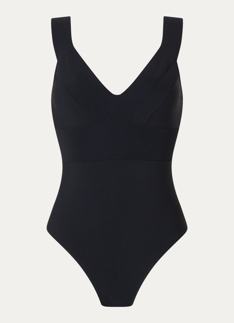 Pain de Sucre Pipper corrigerend badpak met V-hals • Zwart • de Bijenkorf