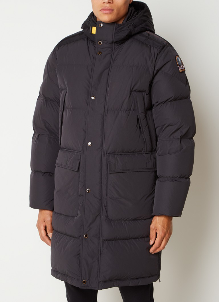 Parajumpers Long Bear puffer jas met donsvulling en capuchon • Zwart ...