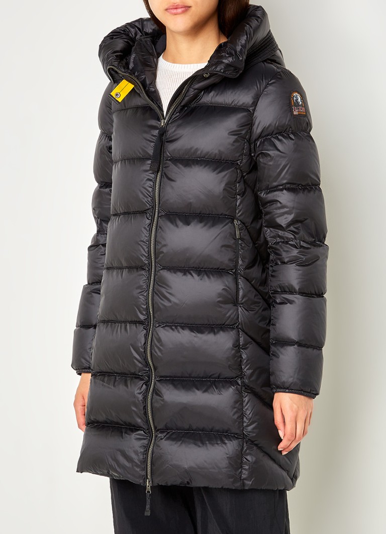 Parajumpers Marion puffer jas met met donsvulling en capuchon • Zwart ...