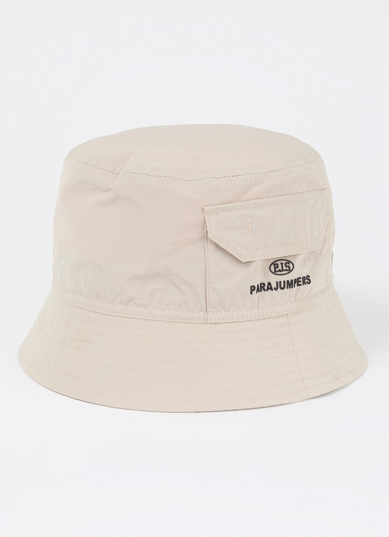 Parajumpers Master bucket hoed met logo • Beige • de Bijenkorf