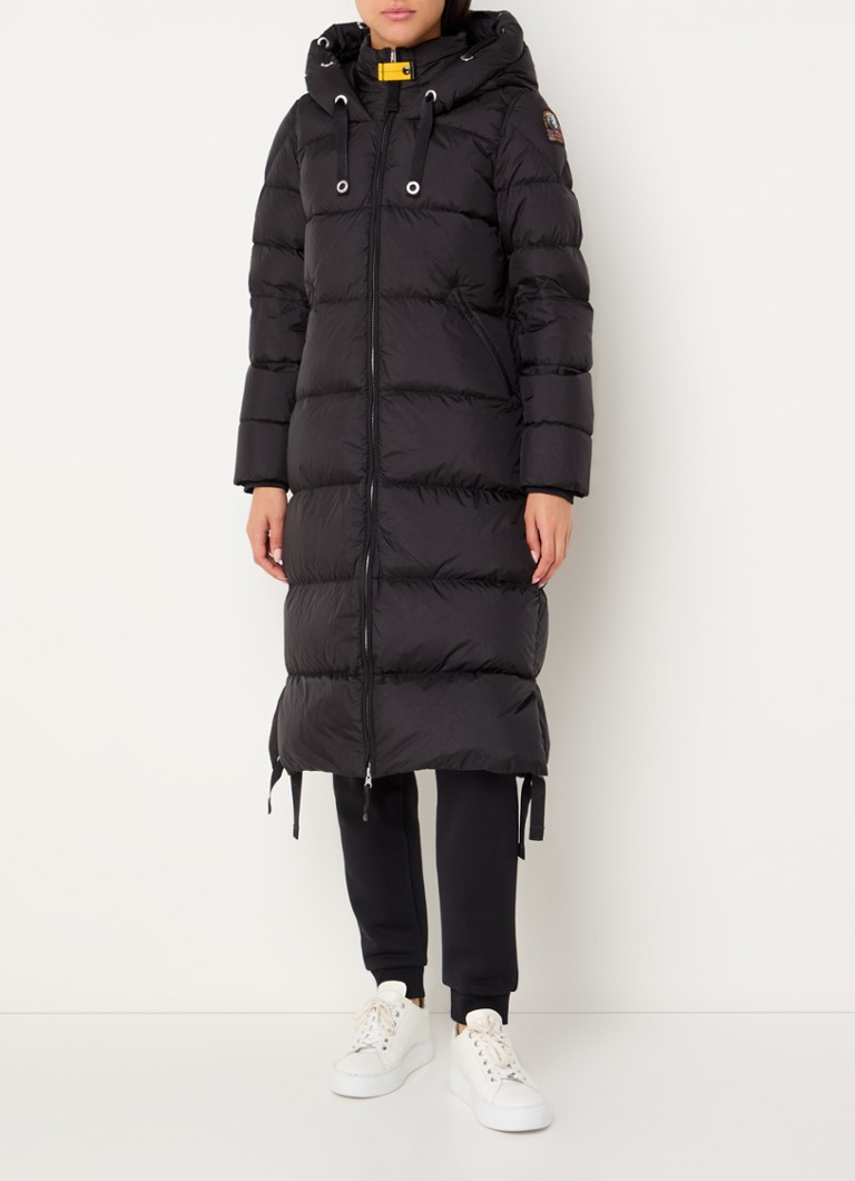 Parajumpers Panda longline puffer jas met donsvulling en capuchon ...