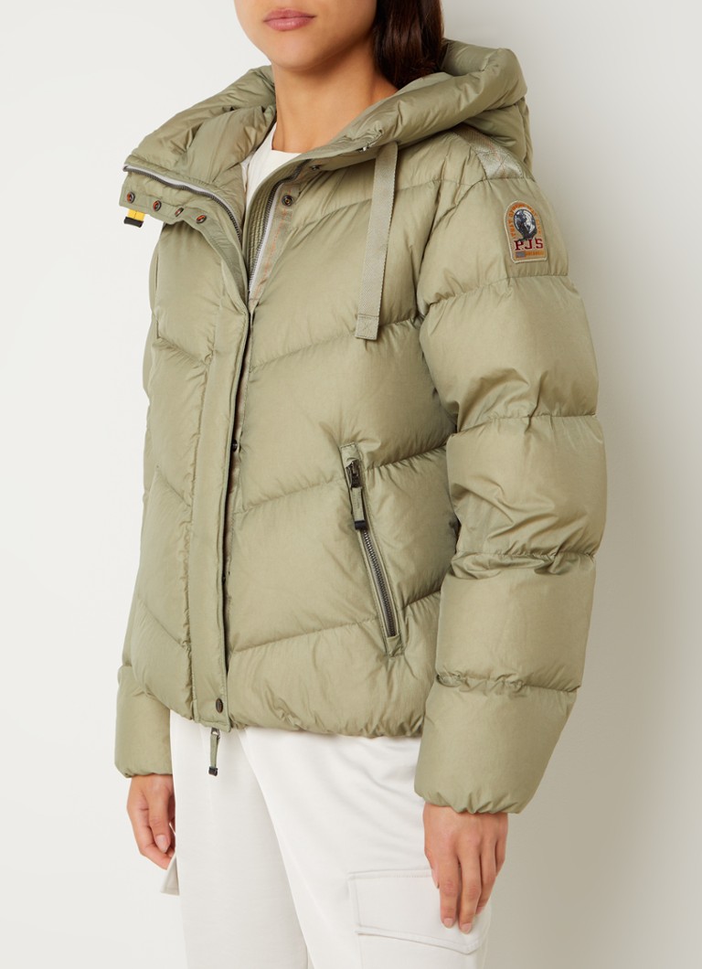 Parajumpers Verna gewatteerd puffer jack met donsvulling en logo ...