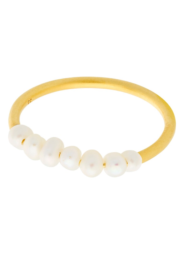 Pernille Corydon Ocean Treasure ring met zoetwaterparel • Goud • de ...