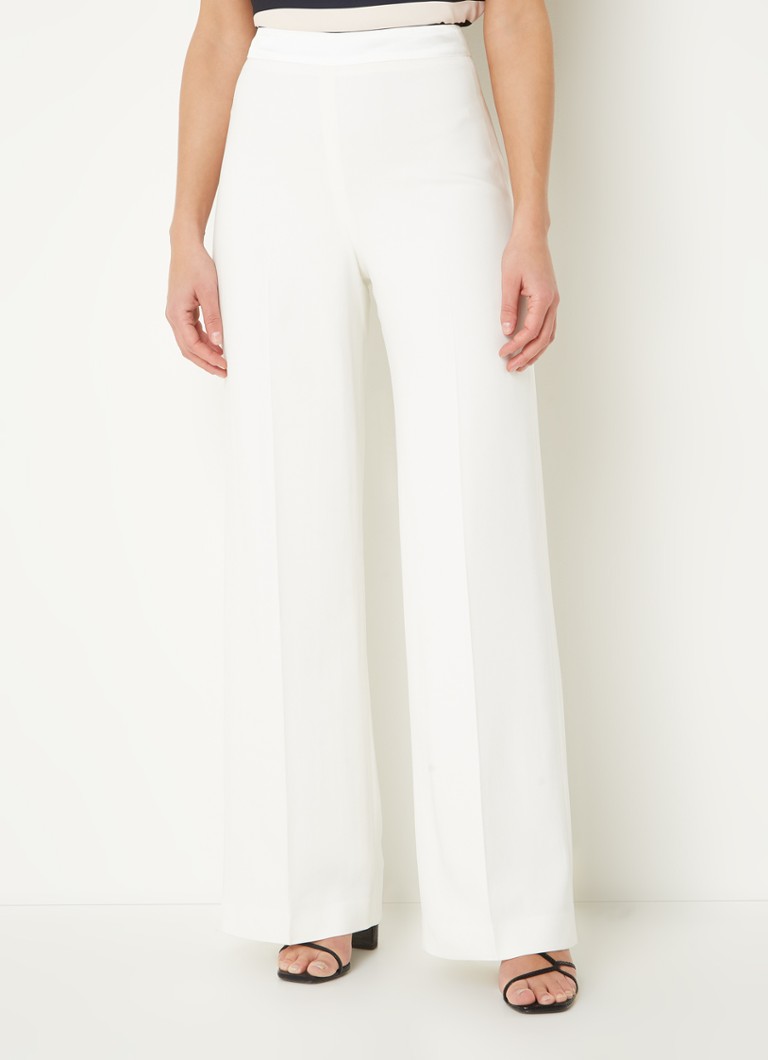 Phase Eight Beatriz high waist straight fit pantalon met stretch • Gebroken wit • de Bijenkorf