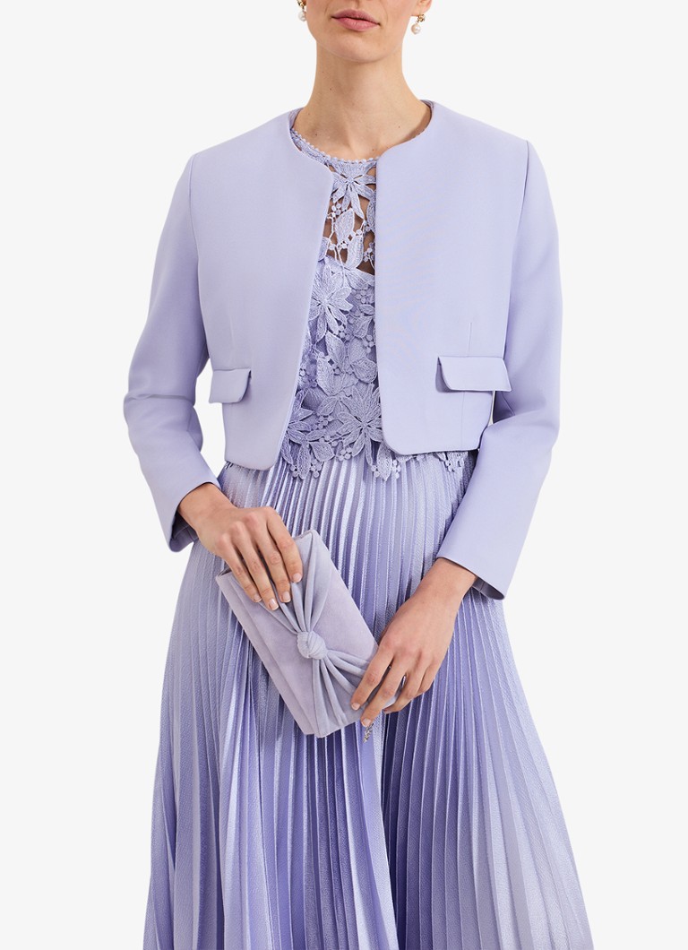 Phase Eight Emma bolero met structuur • Lichtblauw • de Bijenkorf