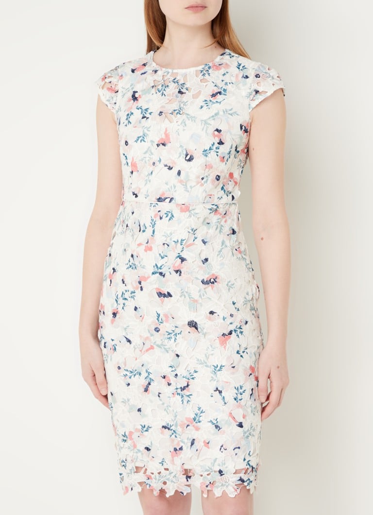 Phase Eight Franky mini jurk van kant • Ivoor • de Bijenkorf