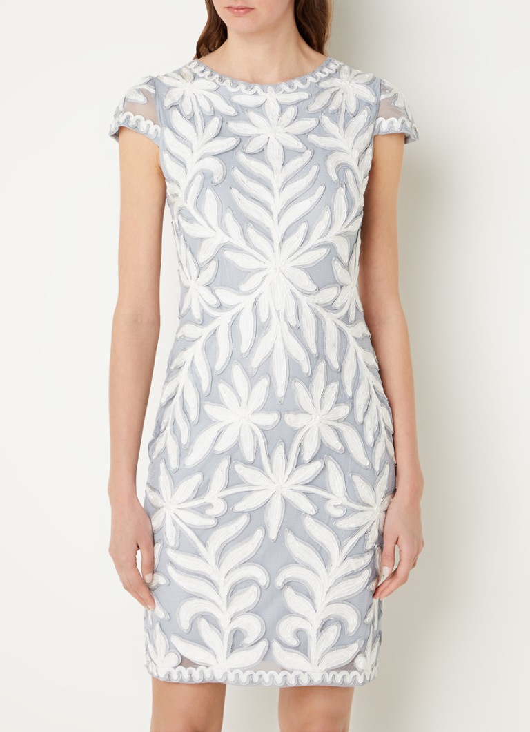 Phase Eight Isobel midi kokerjurk met tapework • Grijs • de Bijenkorf