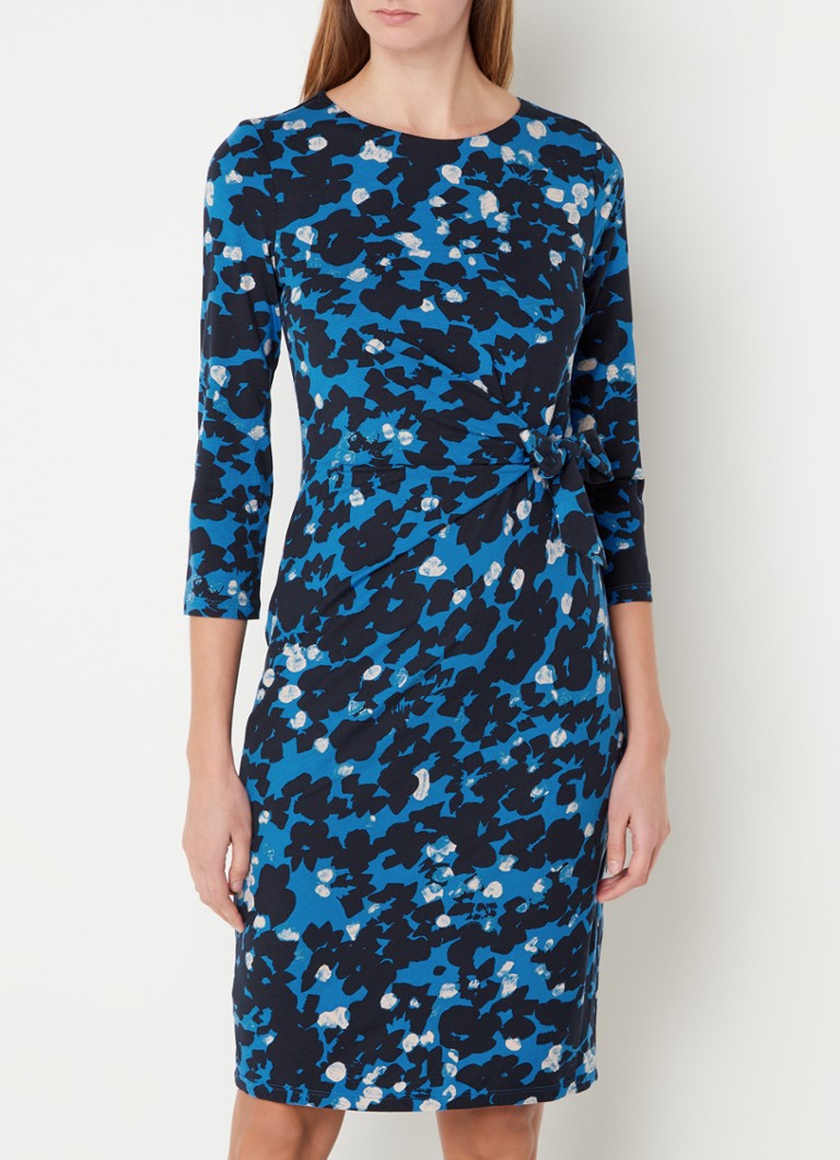 Phase Eight Niya midi-jurk met strikdetail en print • Multicolor • de ...