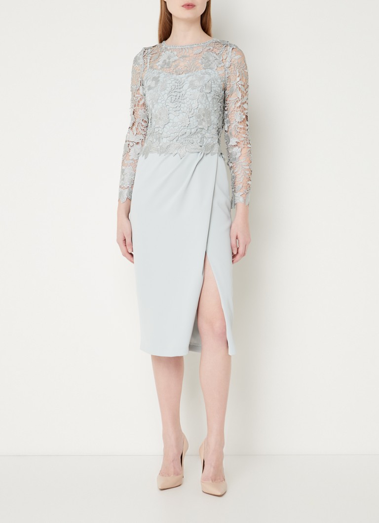 Phase Eight Petite Adeline midi kokerjurk met kant • Mint • de Bijenkorf