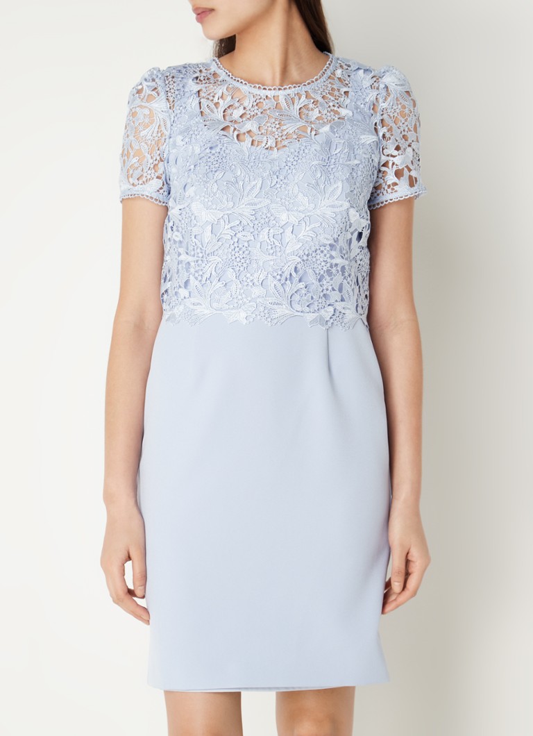 Phase Eight Petite Isabella mini jurk met overlay van guipure kant ...