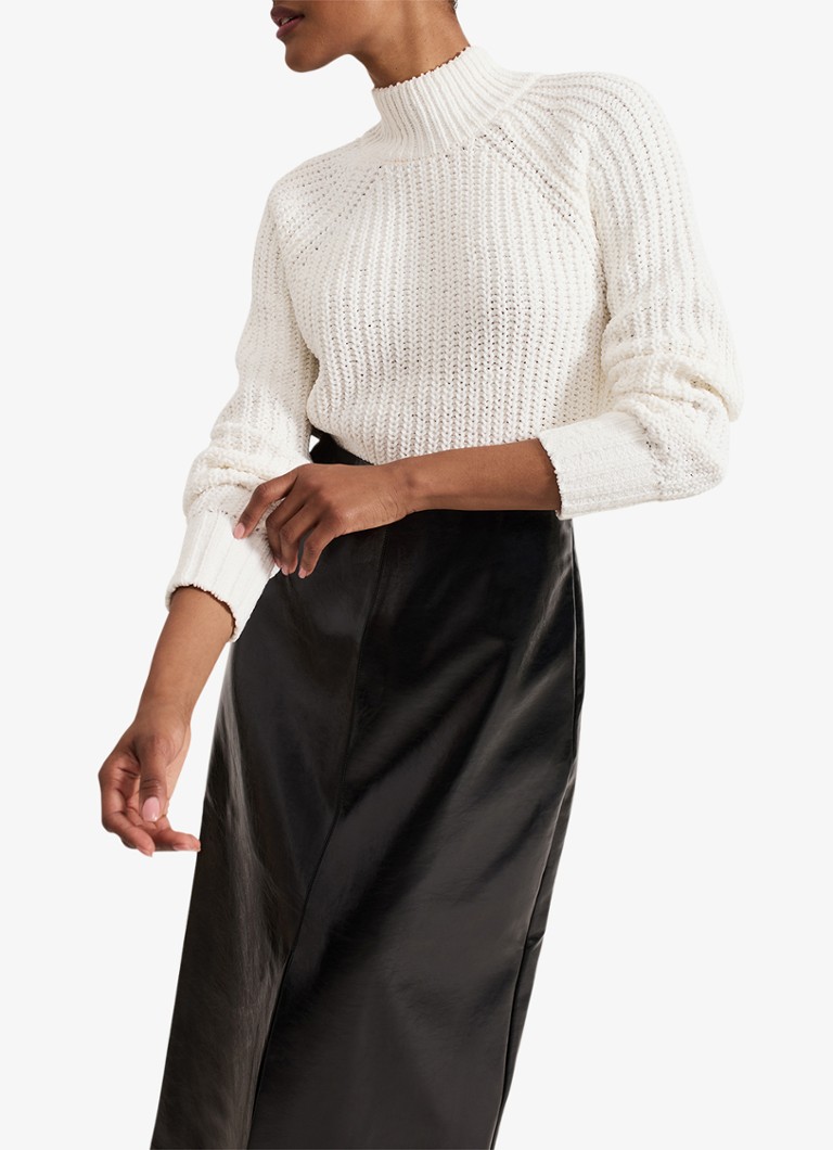 Phase Eight Reagan fijngebreide coltrui • Ivoor • de Bijenkorf