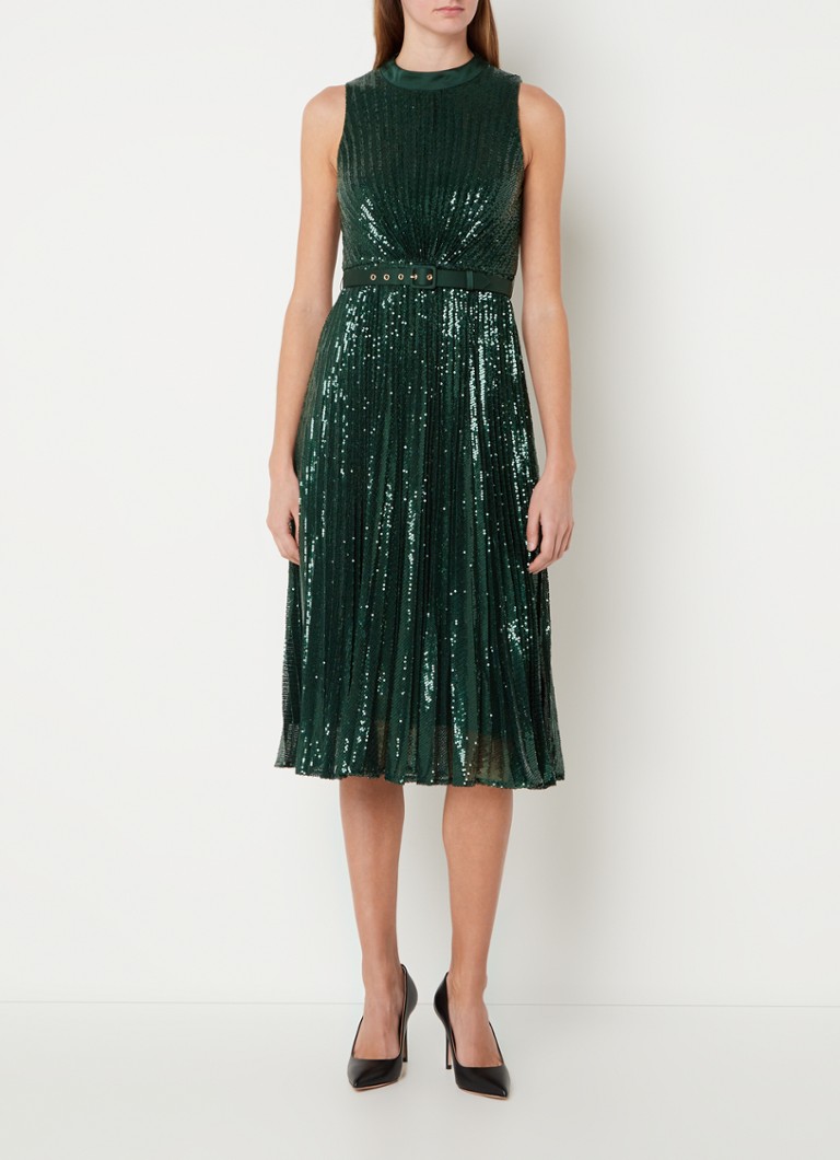 Phase Eight Simara Sequin Dress Green 08 • Groen • de Bijenkorf