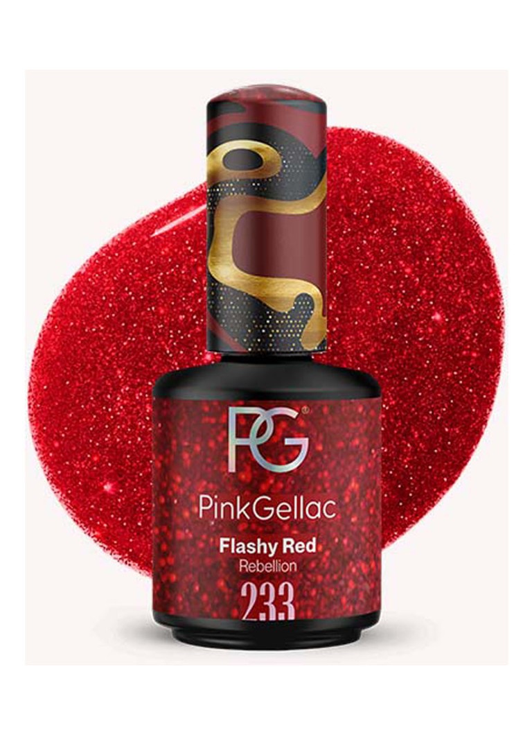 Pink Gellac 233 Flashy Red - gel nagellak • 233 Flashy Red • de Bijenkorf