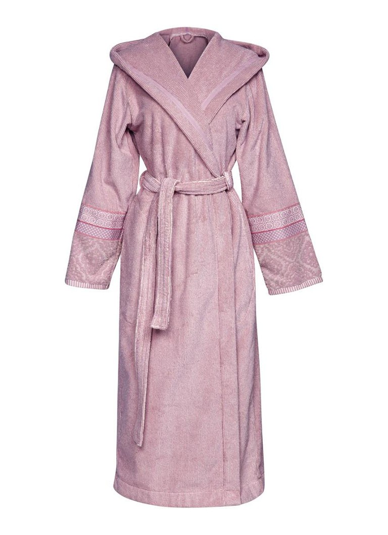 Pip Studio Soft Zellige badjas van terry katoen • Lila • de Bijenkorf