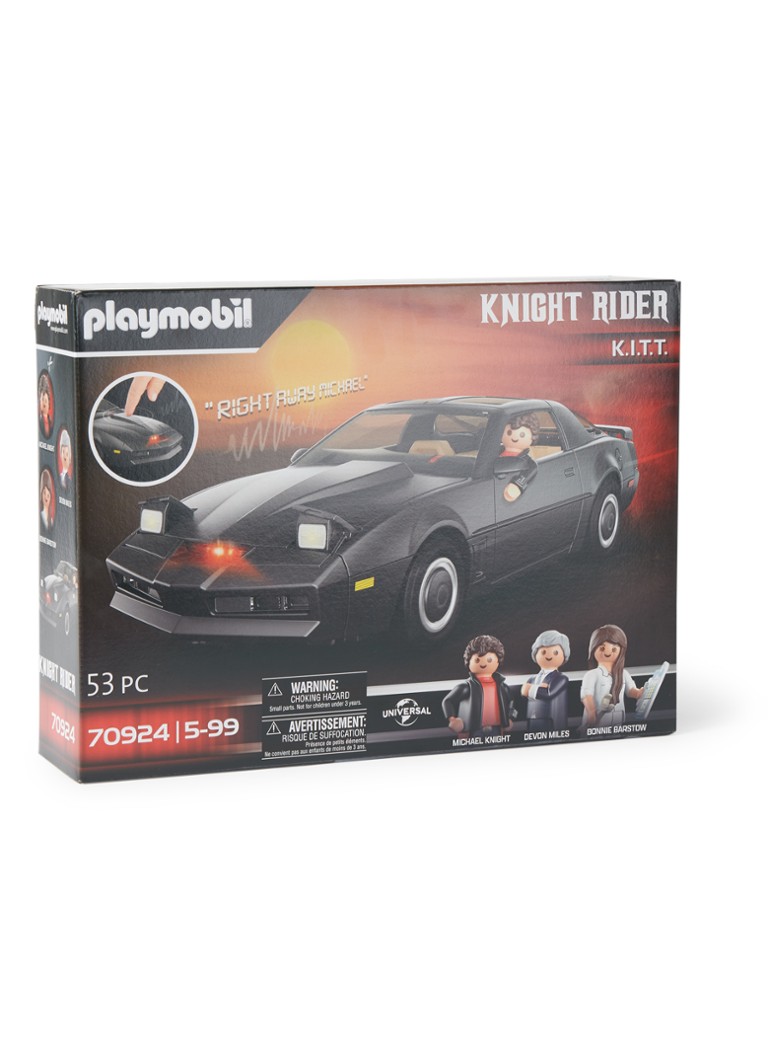 Playmobil 70924 Knight Rider - K.I.T.T • Zwart • de Bijenkorf