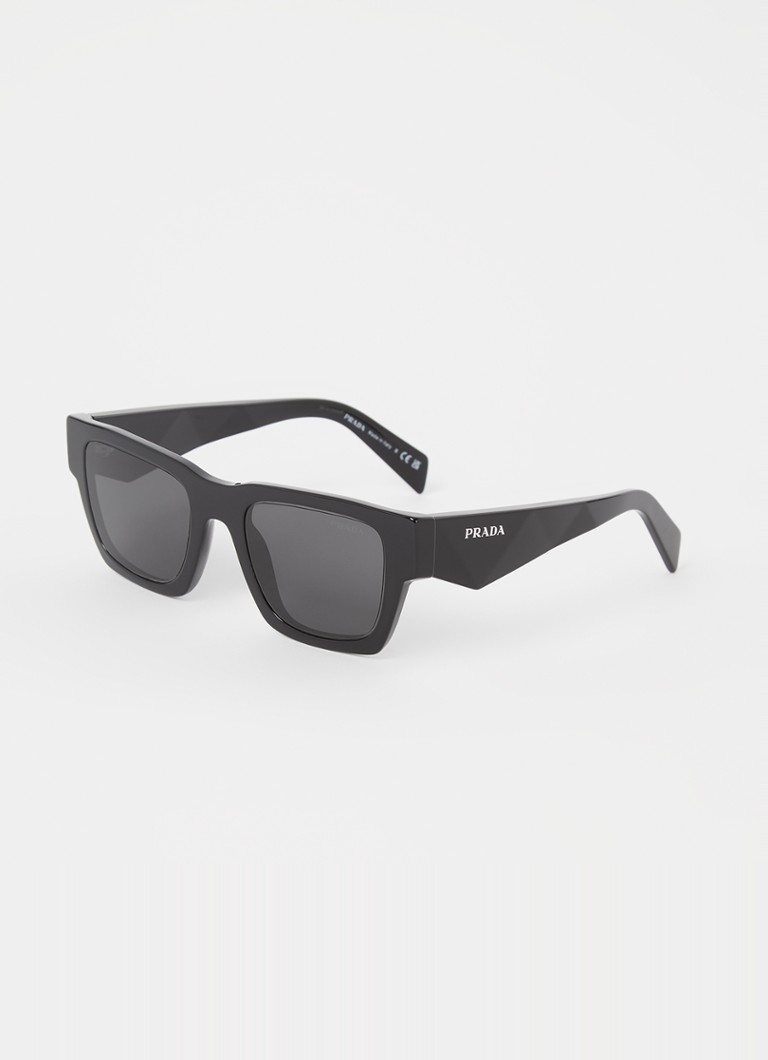 Prada Wayfarer zonnebril PRA06S • Zwart • de Bijenkorf