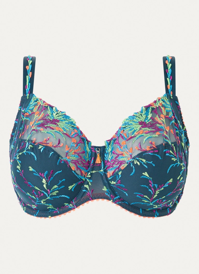 PrimaDonna Las Salinas beugel bh met borduring • Petrolgroen • de Bijenkorf