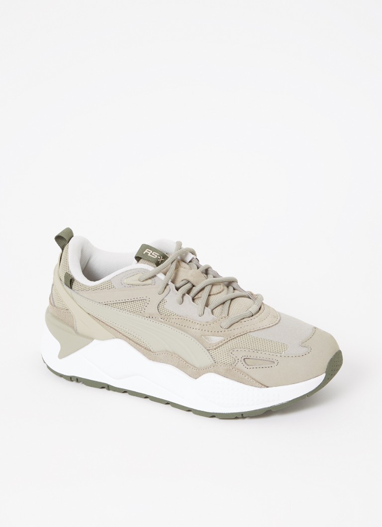 Puma RS-X Efekt sneaker met details van leer en nubuck • Lichtgrijs ...