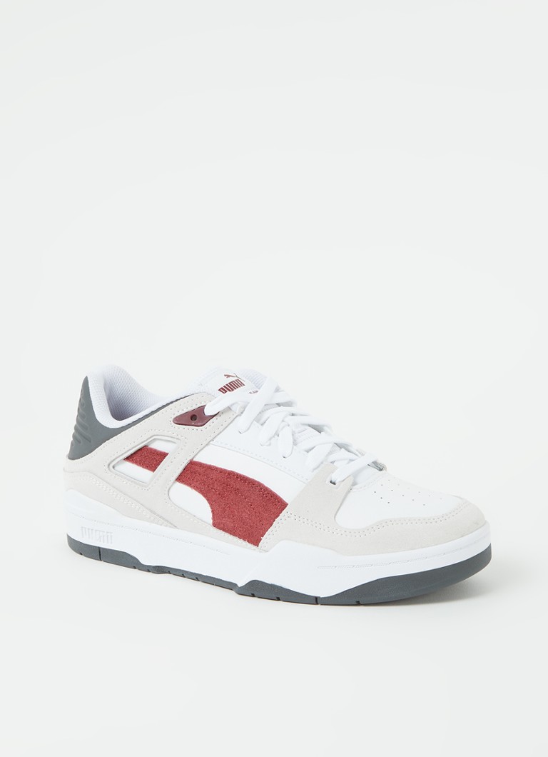 Puma Slipstream Heritage sneaker met suède details • Wit • de Bijenkorf