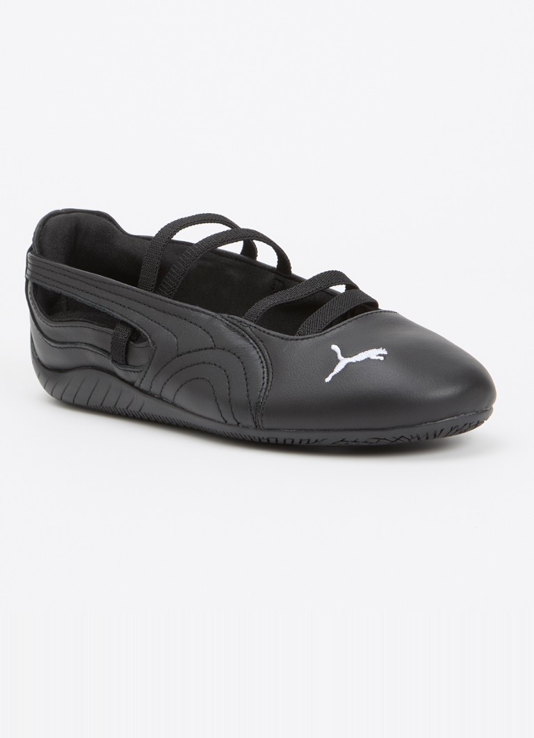 Puma Speedcat ballerina van leer • Zwart • de Bijenkorf