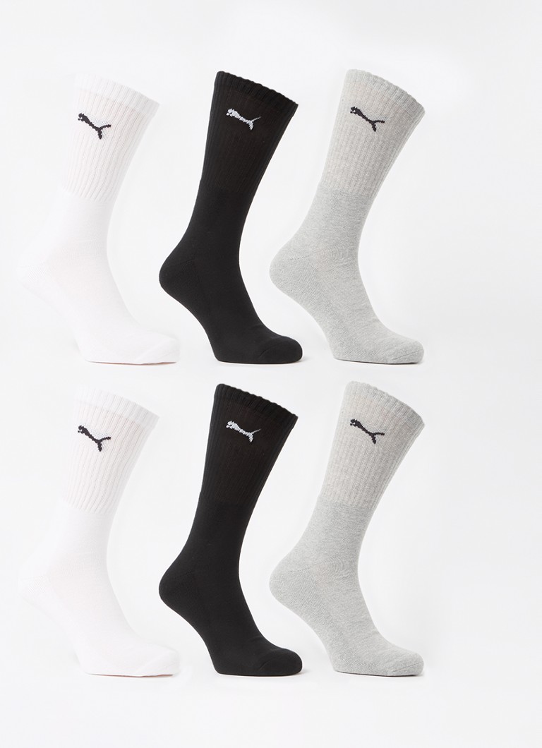 Puma Sportsokken met logo in 6-pack • Grijs • de Bijenkorf