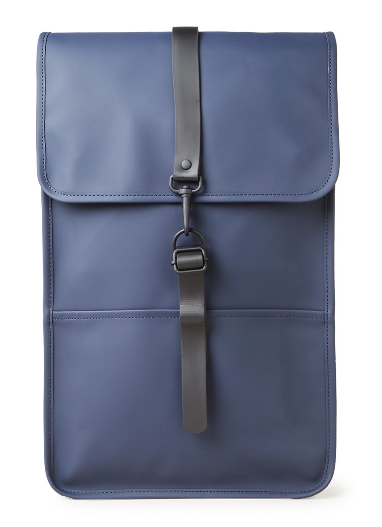 Rains Rugzak met 13 inch laptopvak - unisex • Donkerblauw • de Bijenkorf