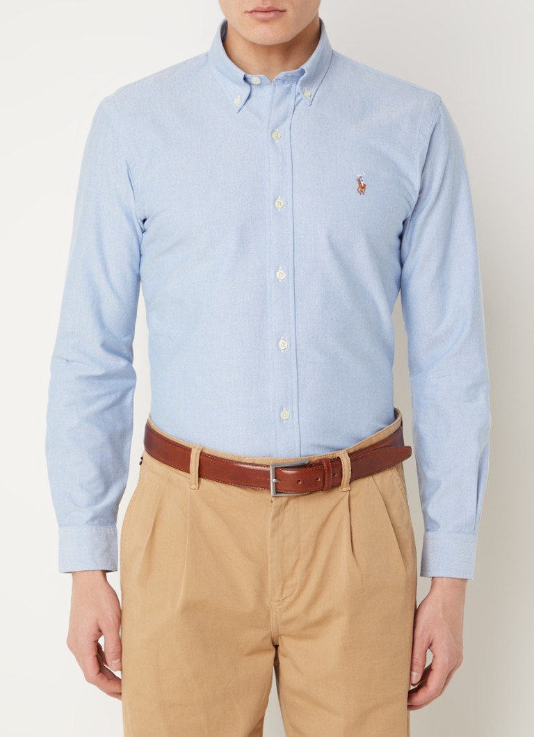 Ralph Lauren Custom fit overhemd met logoborduring • Non-Spec.- Dark ...
