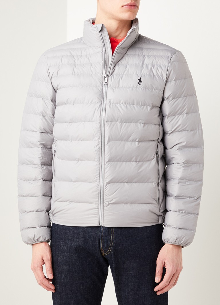Ralph Lauren Gewatteerd jack met logo • Light Grey Heather • de Bijenkorf