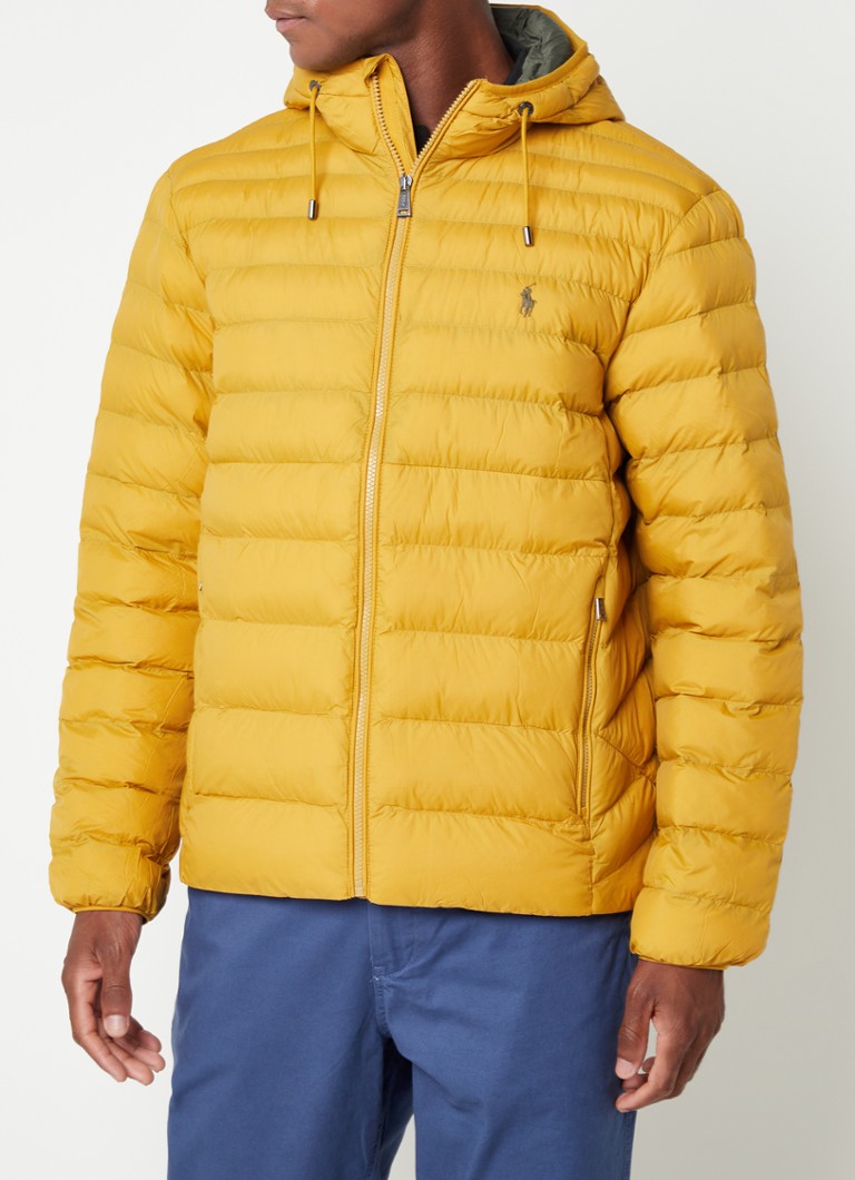 Ralph Lauren Gewatteerd jack met ritszakken en capuchon • Gold X • de ...