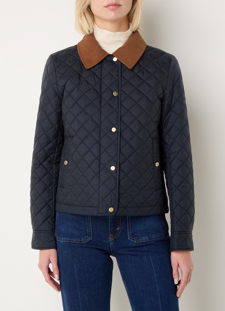 Ralph Lauren Gewatteerd jack met steekzakken en quilt patroon ...