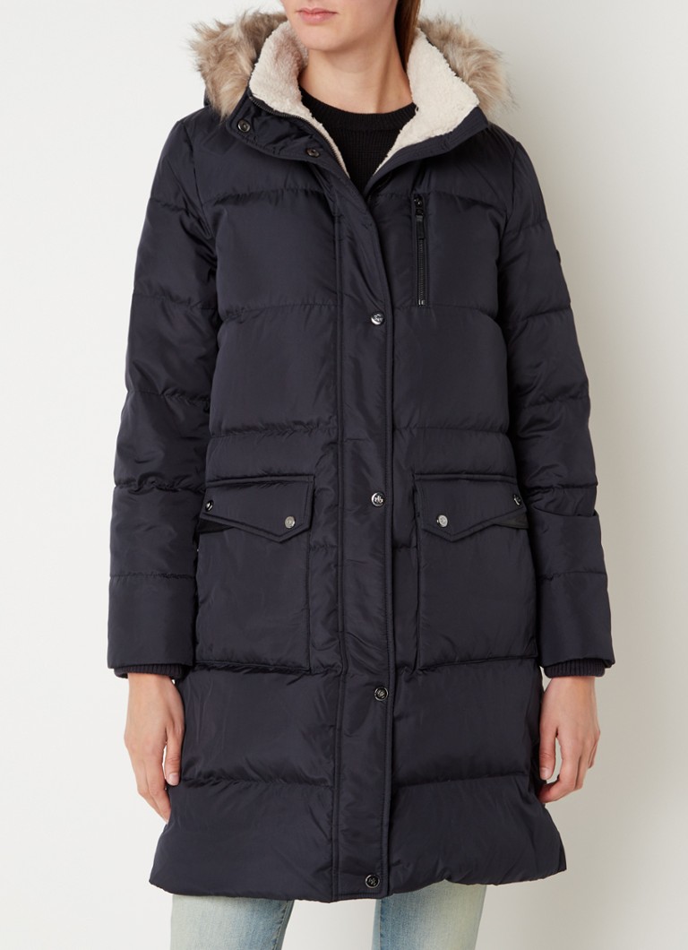 Ralph Lauren Gewatteerde puffer jack met donsvulling en afneembare ...