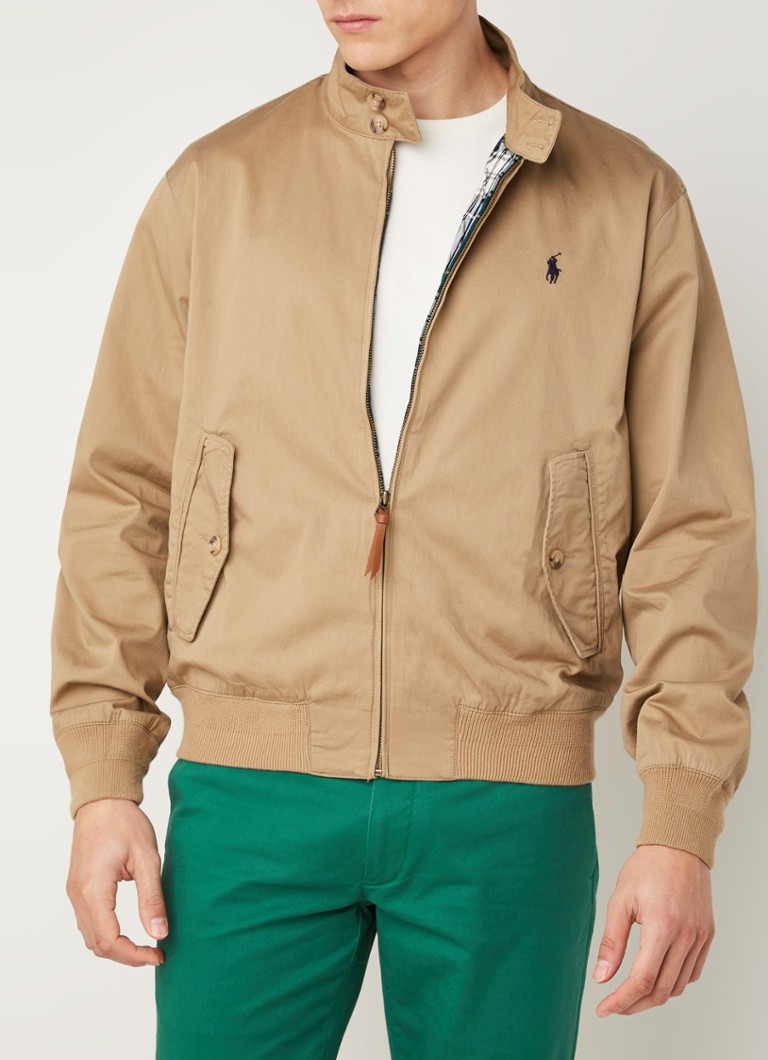 Ralph Lauren Jack met opstaande kraag en logoborduring • Luxury Tan ...