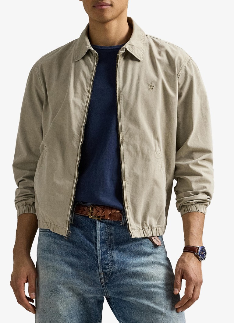 Ralph Lauren Jack met steekzakken en logoborduring • Olive / Beige • de ...