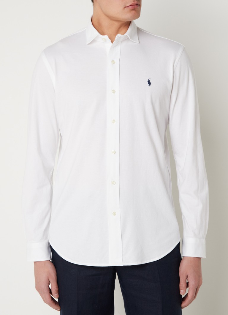 Ralph Lauren Overhemd met logoborduring • White/C7998 • de Bijenkorf