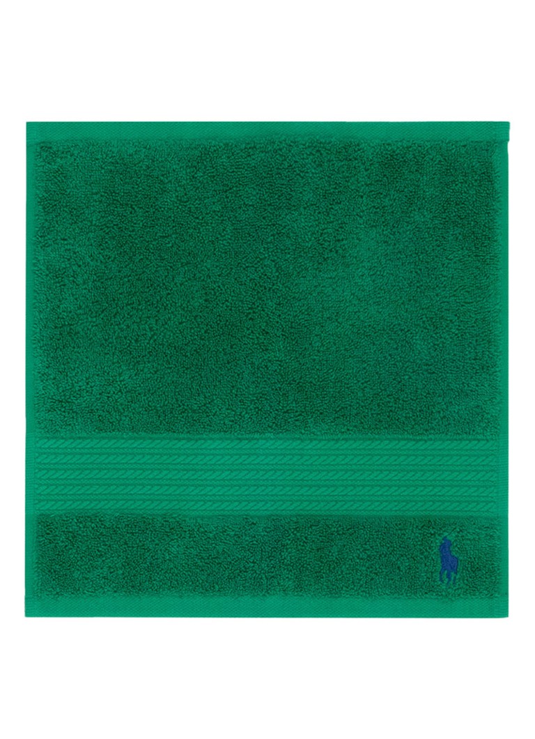 Ralph Lauren Player gastendoek - 600 gr/m2 - 33 x 33 cm • Flessengroen • de Bijenkorf
