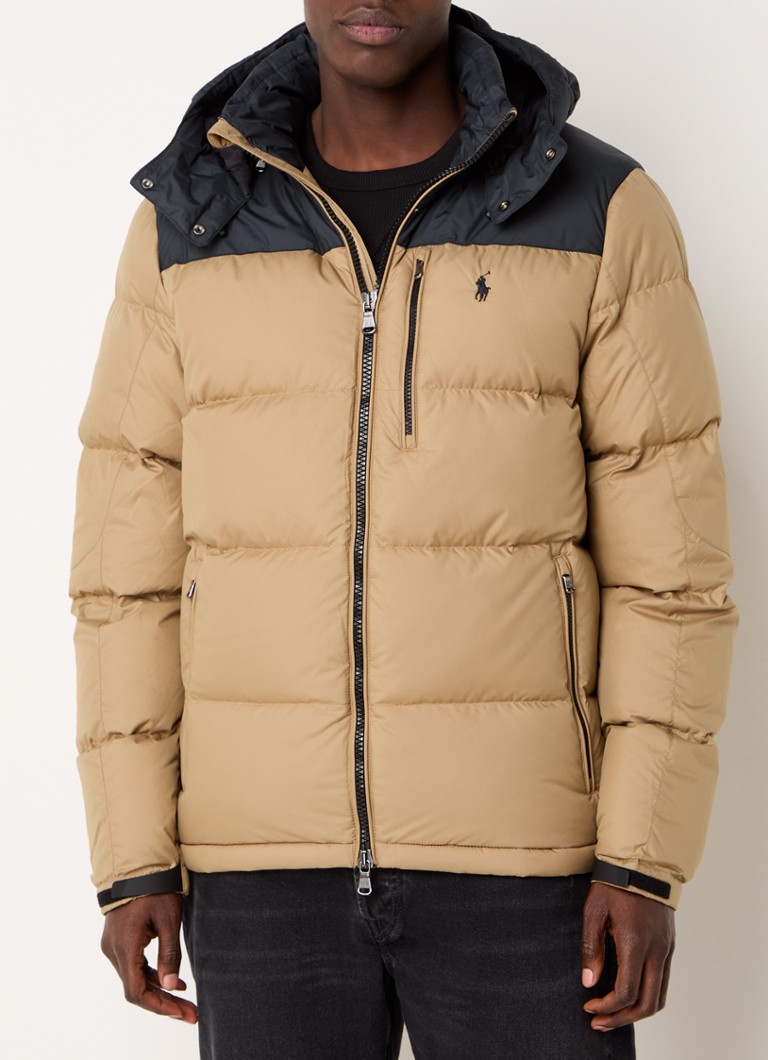 Ralph Lauren Puffer jack met donsvulling en afneembare capuchon ...