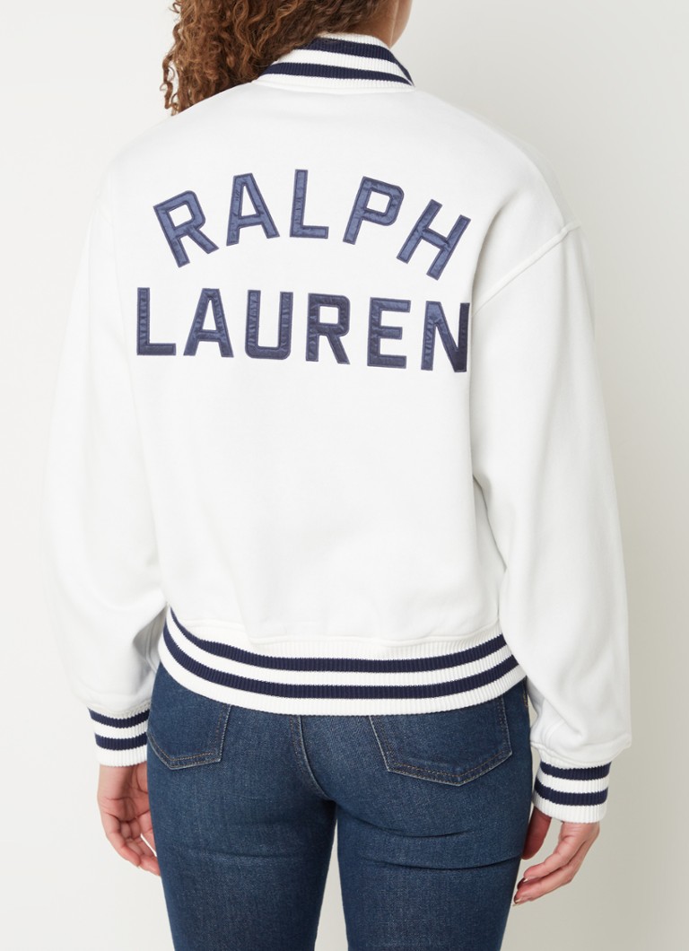 Ralph Lauren Reversible bomberjack met logoborduring • Wit • de Bijenkorf
