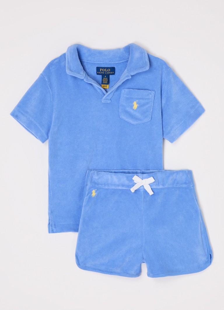 Ralph Lauren Set van polo met korte broek 2-delig • Middenblauw • de ...