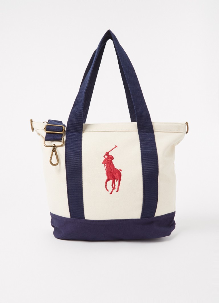 Ralph Lauren Shopper van katoen met logo • ? • de Bijenkorf