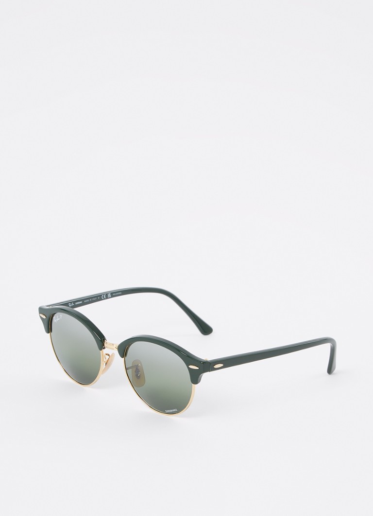 Ray-Ban ClubRound Classic Chromance zonnebril gepolariseerd RB4246 ...